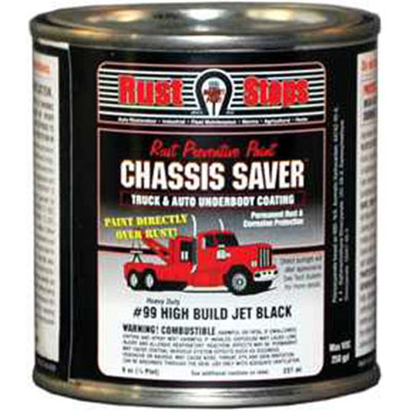Chassis Saver Paint, Stops and Prevents Rust, Gloss Black, 8 oz Can MP